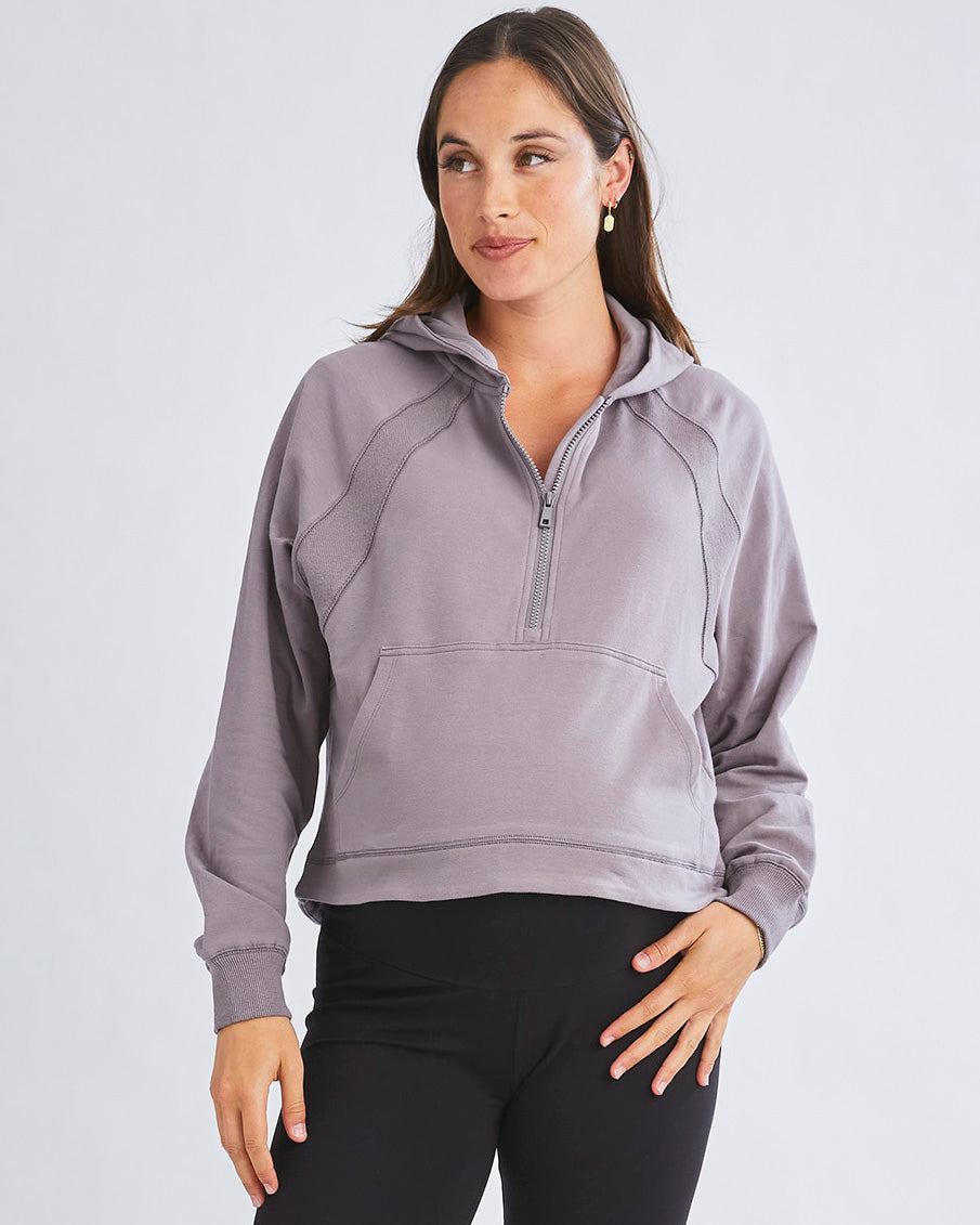 Josie Maternity Tracksuit Top In Grey – Angel Maternity Australia