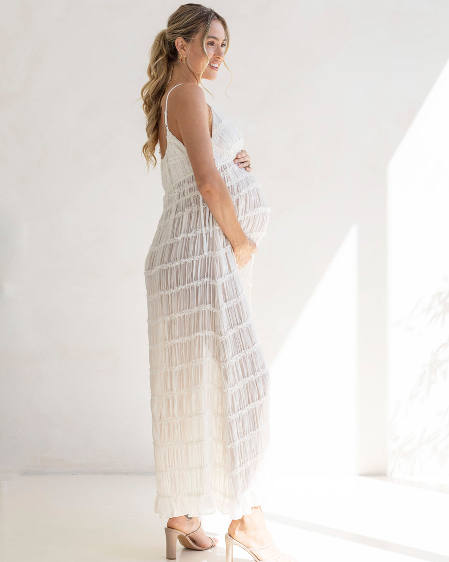 Stunning Maternity Baby Shower Dresses - Feel Like a Queen – Angel ...